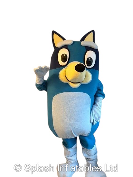 Blue Dog Mascot - Bouncy Castle & Event Equipment Hire in Glasgow, East ...