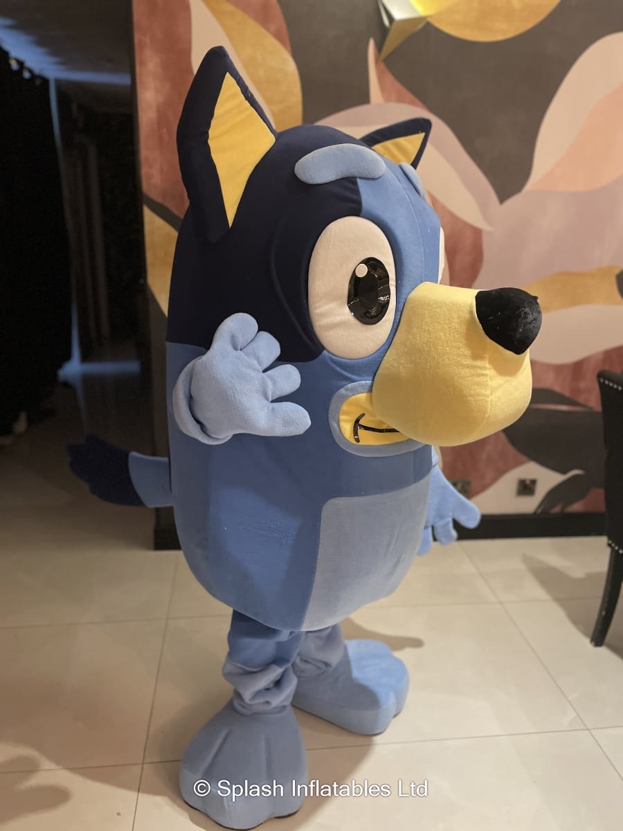 Blue Dog Mascot - Bouncy Castle & Event Equipment Hire in Glasgow, East ...