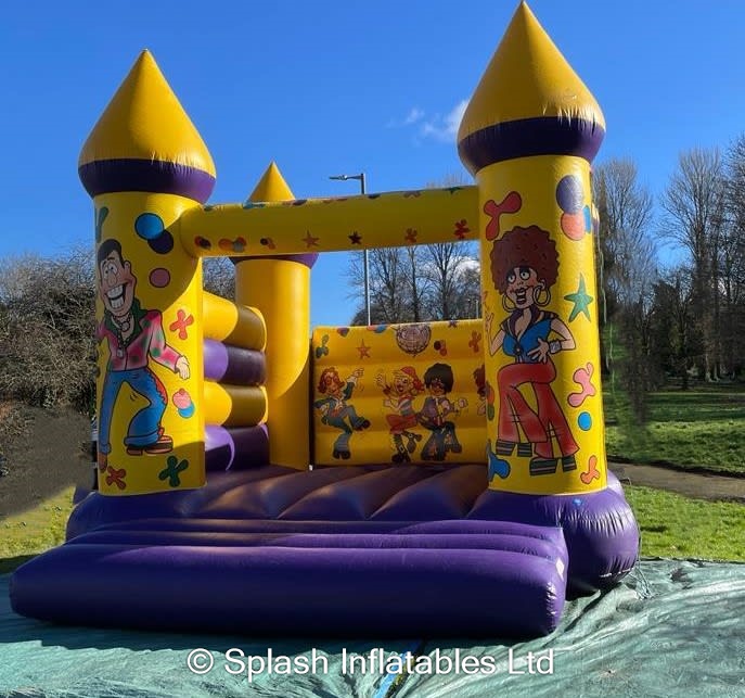 Large Disco Themed Castle without roof - Bouncy Castle & Event ...