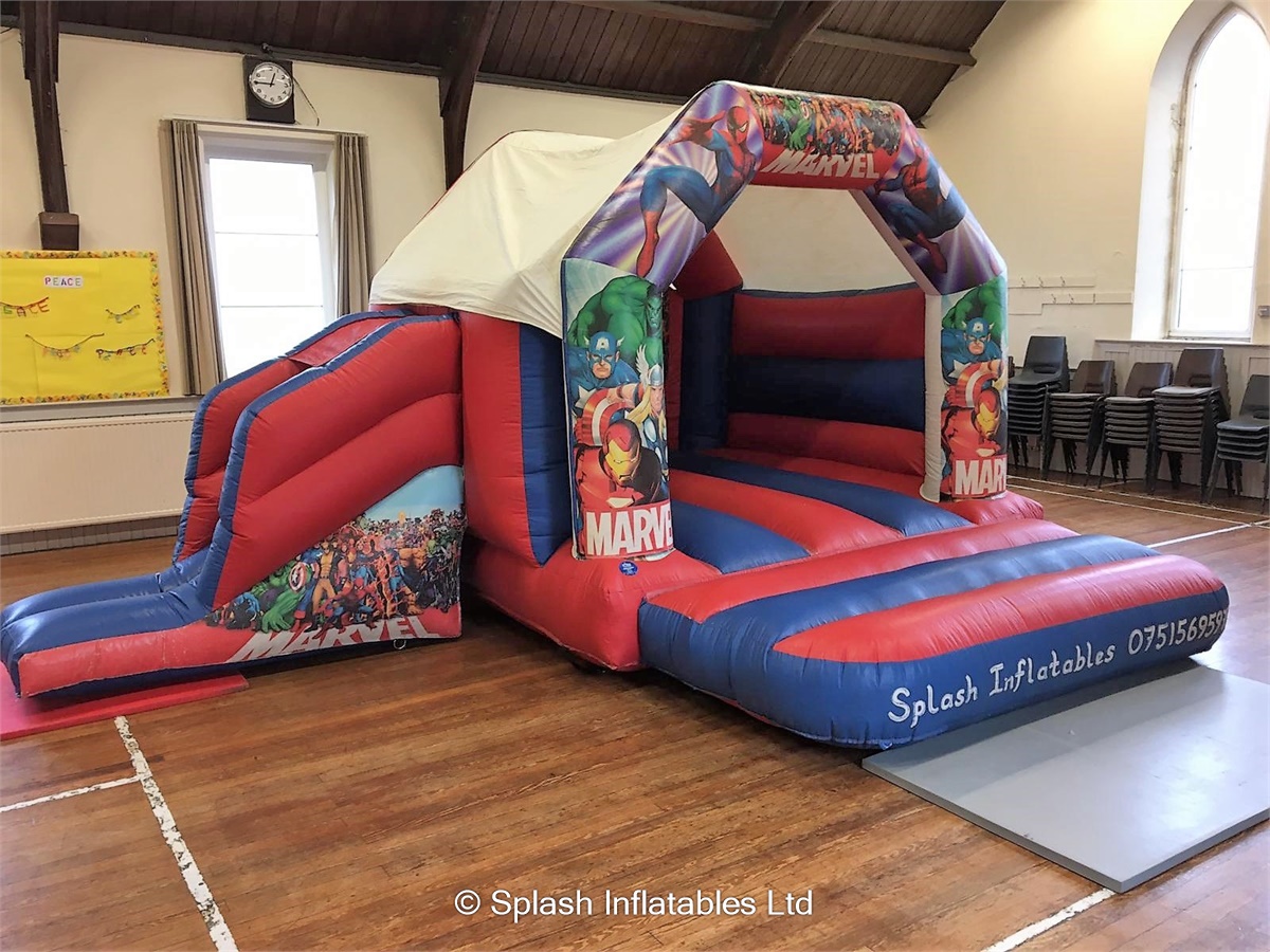 Marvel Castle With Slide - Bouncy Castle & Event Equipment Hire in ...