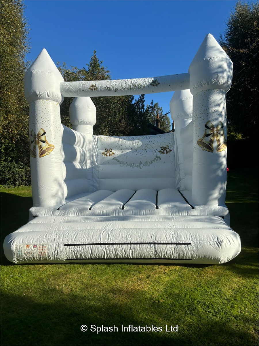 Special Occasion White Wedding Castle - Bouncy Castle & Event Equipment ...