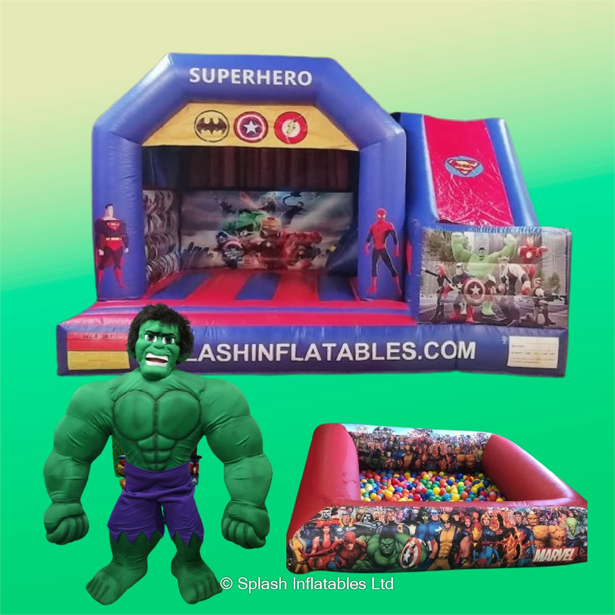 Superhero Package 2 - Bouncy Castle & Event Equipment Hire in Glasgow ...