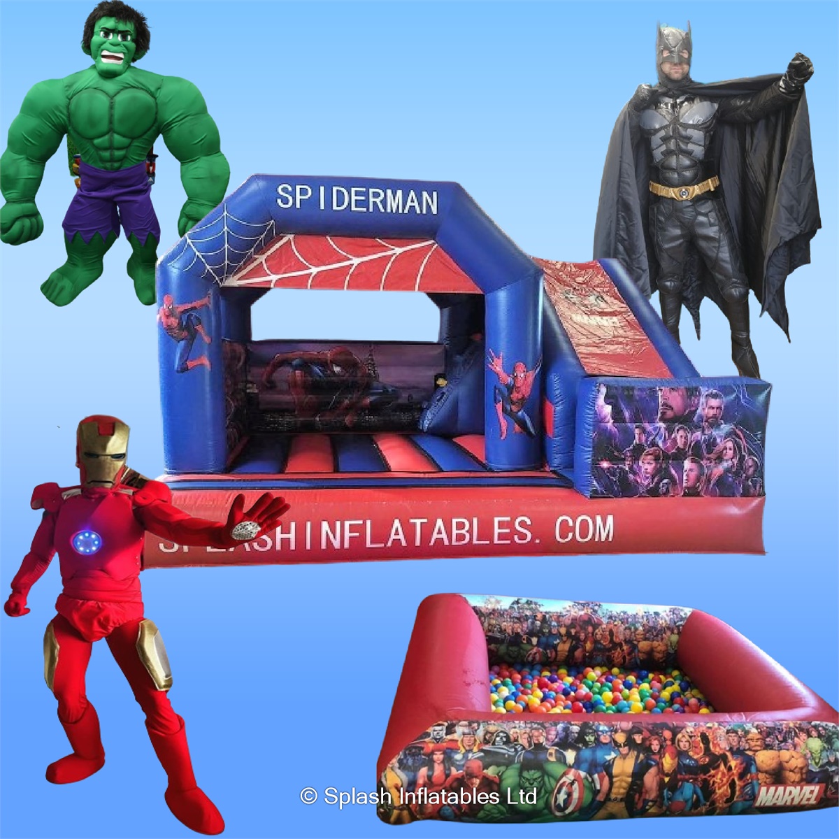 Superhero Theme - Bouncy Castle & Event Equipment Hire in Glasgow, East ...